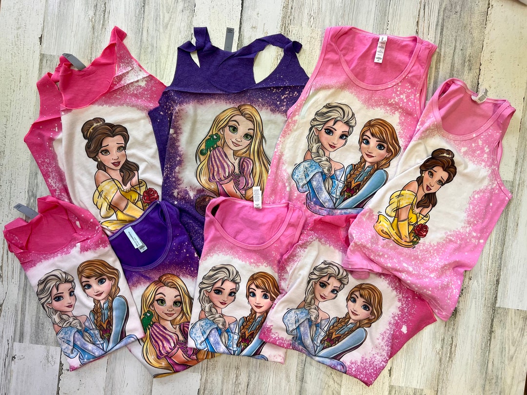 Kids Iconic Princess Tank, Girls Princess Gift, Disney Tank Summer ...
