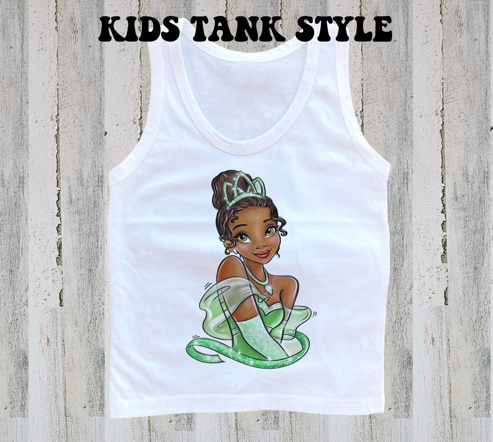 Kids Iconic Princess Tank, Girls Princess Gift, Disney Tank Summer ...