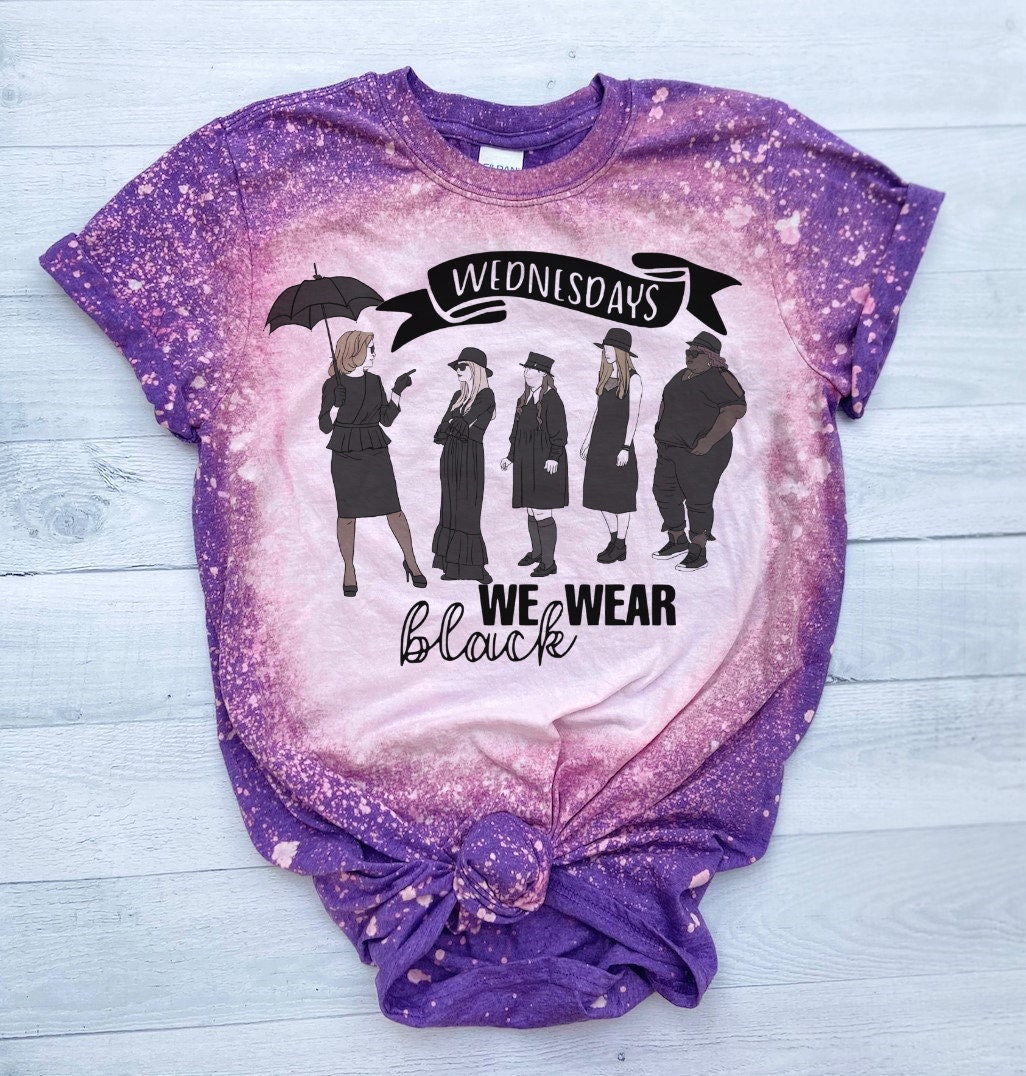 American Horror Story Coven Shirt Wednesdays We Wear Black - Etsy