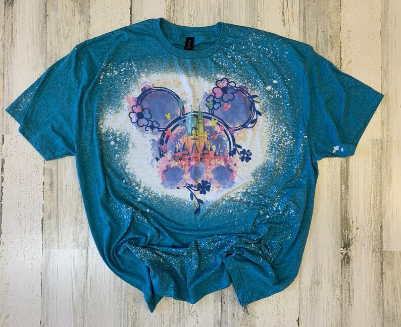 Disney Castle Pastel Tee, Magic Kingdom Unique Tshirt, Womens ...