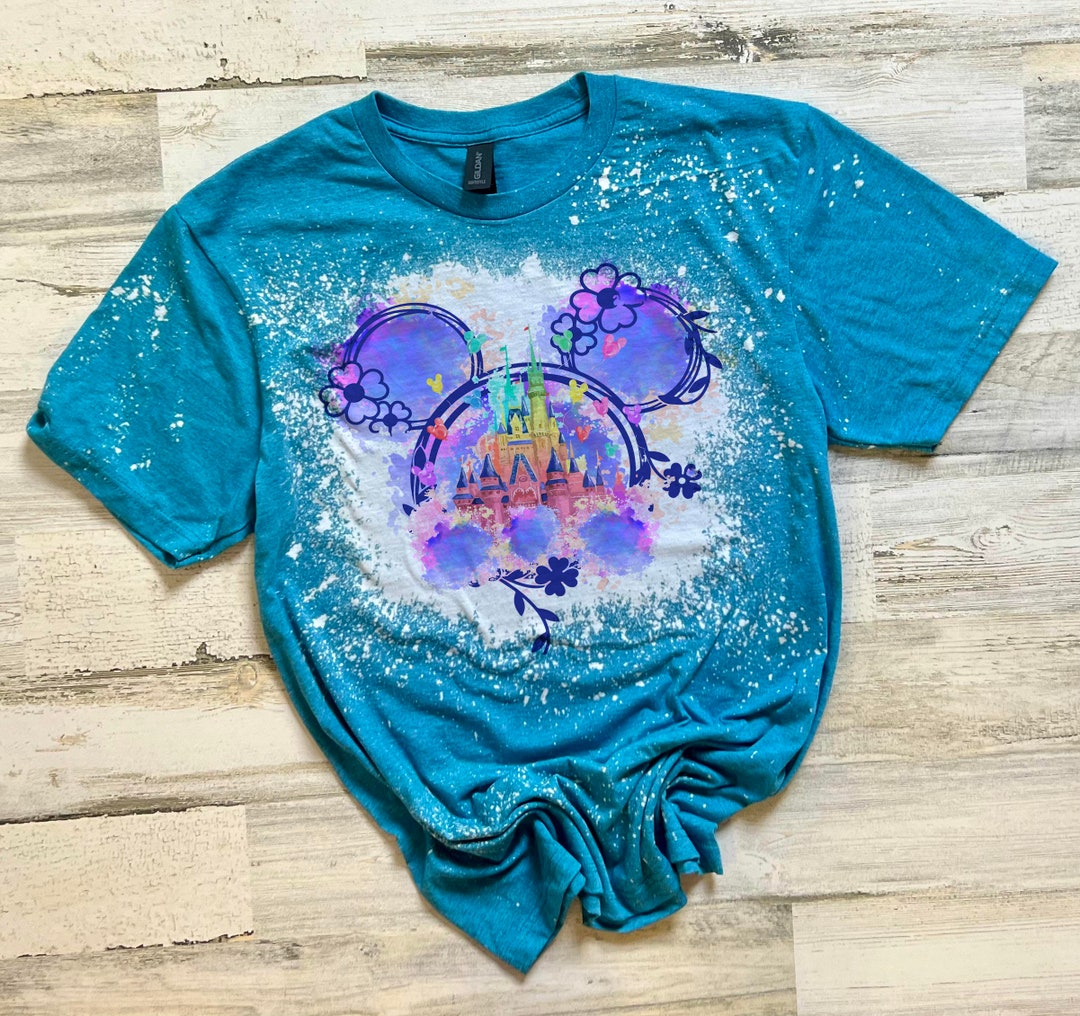 Disney Castle Pastel Tee, Magic Kingdom Unique Tshirt, Womens ...