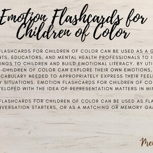 Emotion Flashcards for Children of Color/ Social Emotional/ Emotional ...