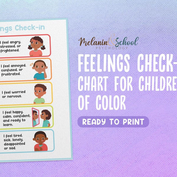 Feelings Chart - Etsy