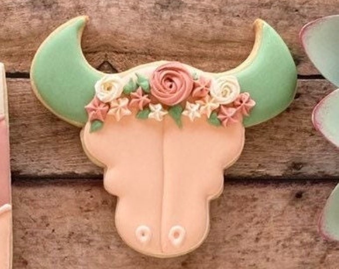 Cow Skull Bull Horns Cookie Cutter 4'' - Etsy