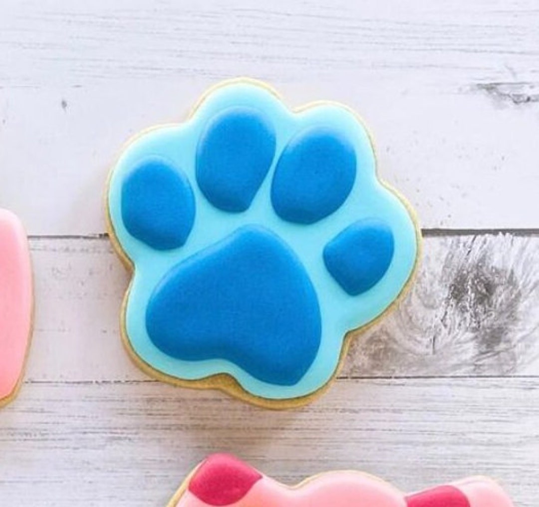 Blue Paw Print Cookie Cutter 4" - Etsy