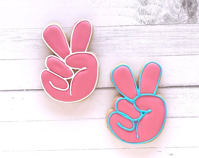 Peace Sign Cookie Cutter 4'' - Etsy