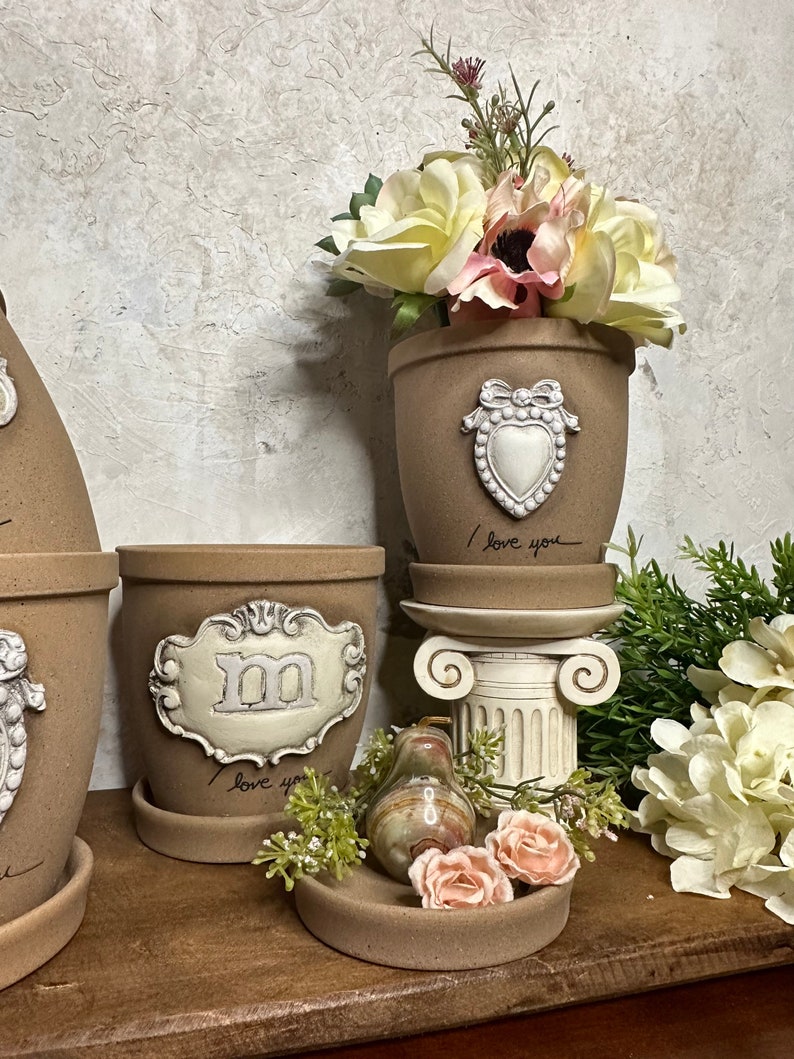 Personalized Planter Pot Custom Flower Pot Stoneware Planter Pot ...