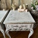 White Nightstands Set of 2 | Vintage Nightstands | Whimsical ...