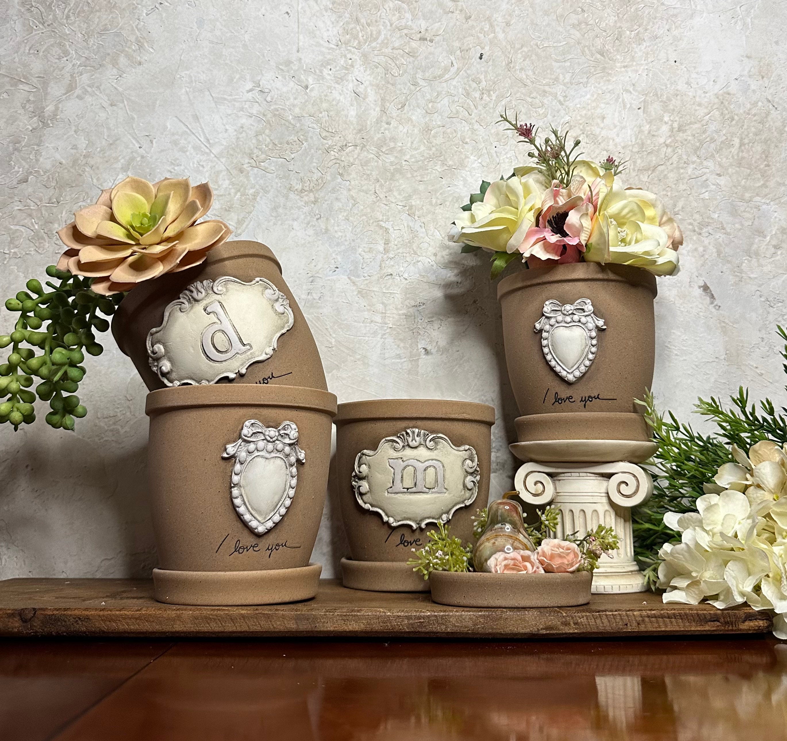 Personalized Planter Pot Custom Flower Pot Stoneware Planter Pot ...