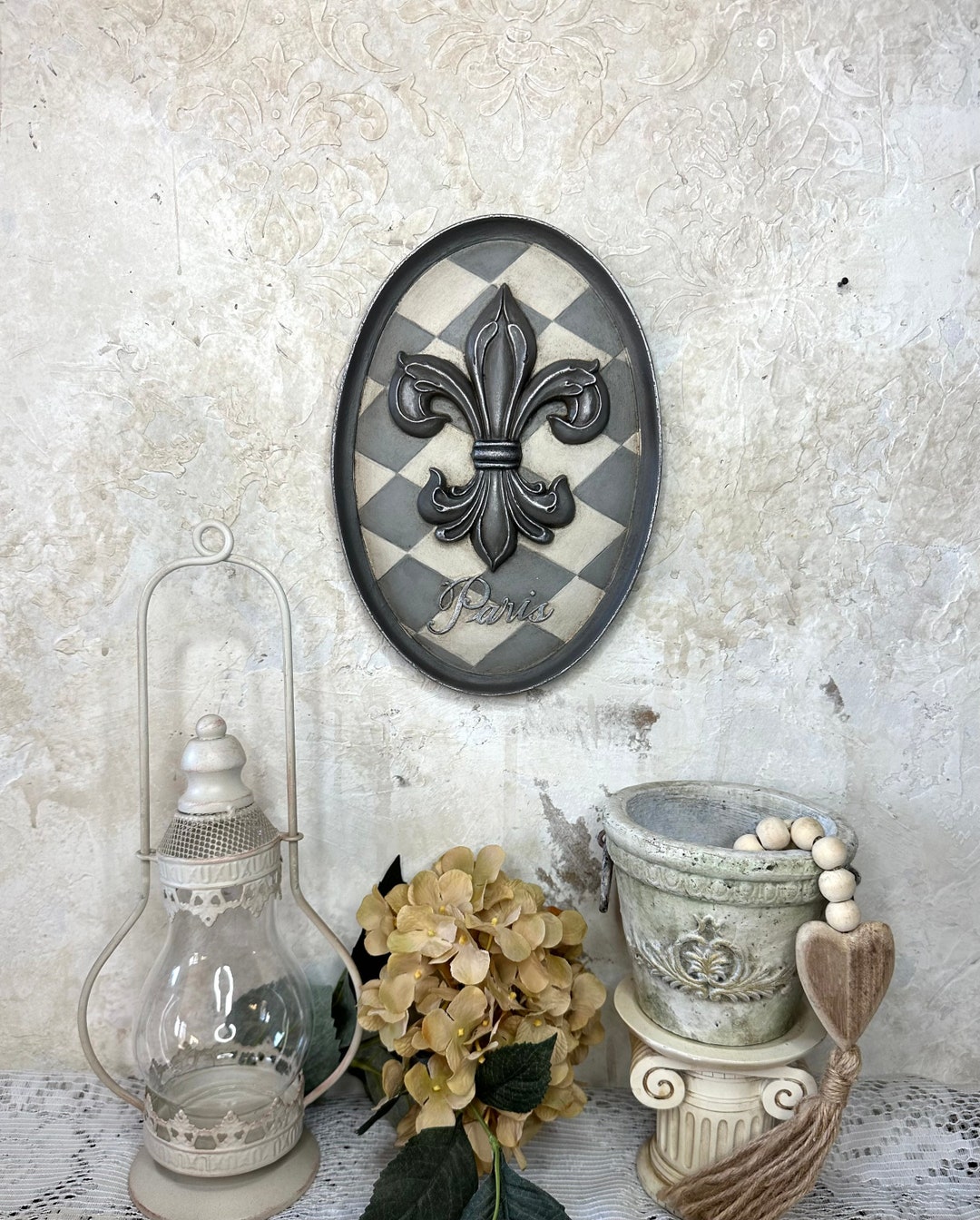 Fleur De Lis Wall Art Decor | Fleur De Lis Wall Plaque | Whimsical ...