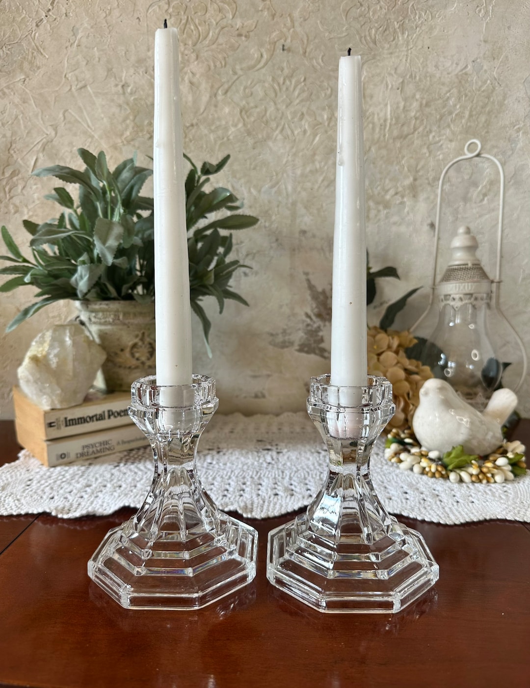 Crystal Glass Candlestick Holders | Crystal Glass Candle Holders ...