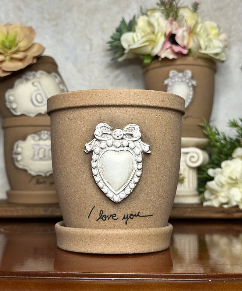 Personalized Planter Pot Custom Flower Pot Stoneware Planter Pot ...