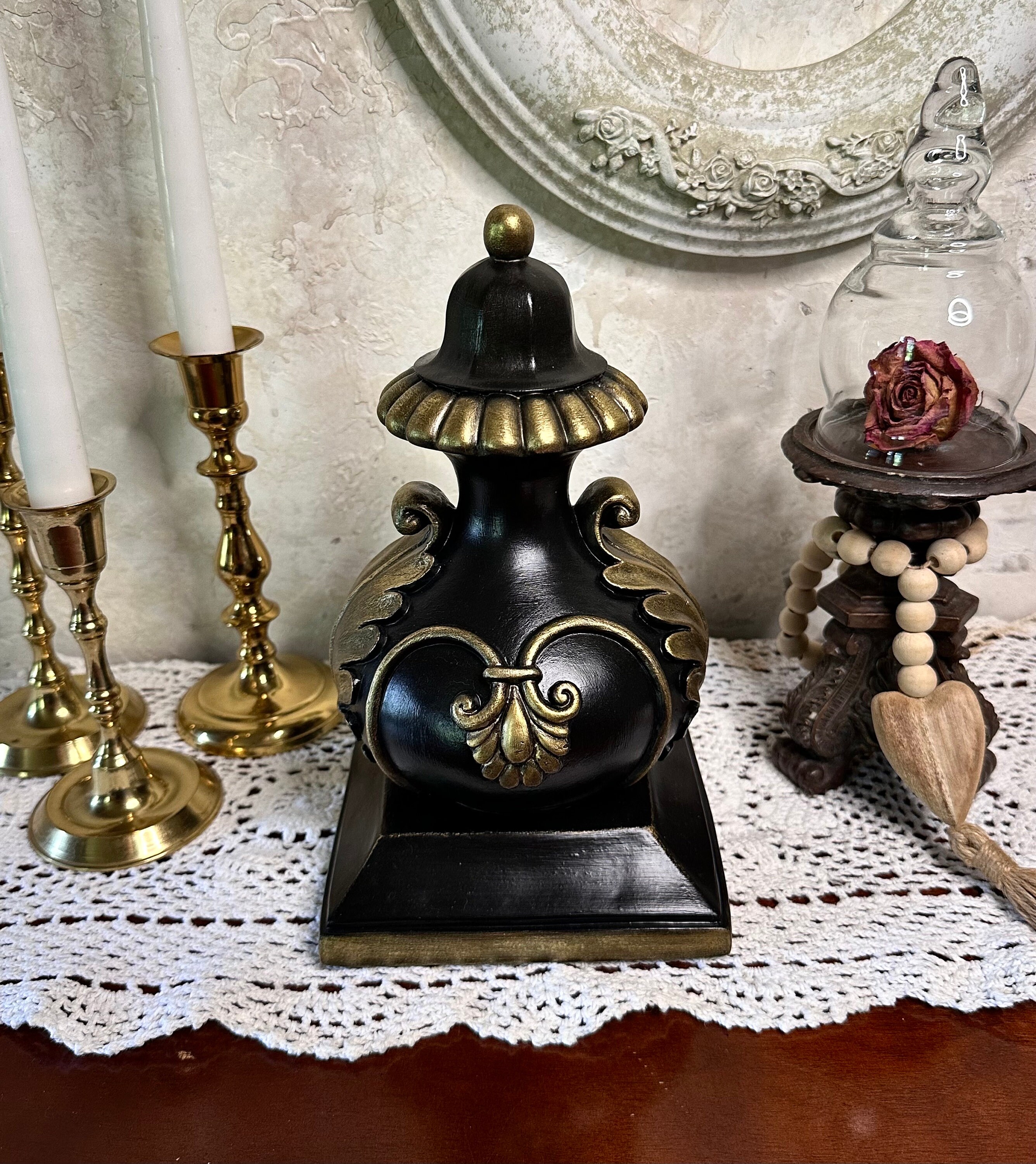 Decorative Newel Post Finial/ornate Finial Decor/mantle Finial Decor ...