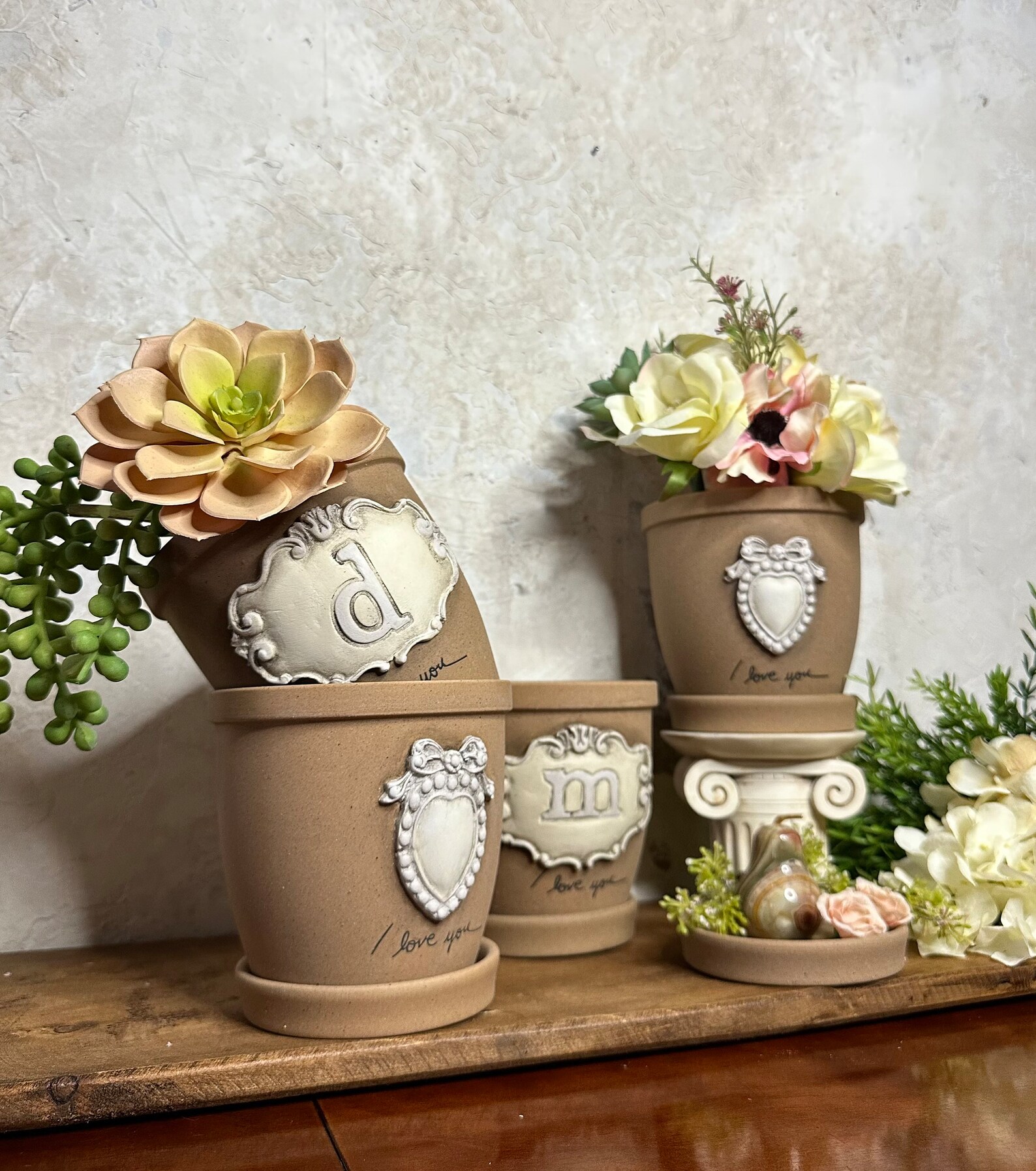 Personalized Planter Pot Custom Flower Pot Stoneware Planter Pot ...