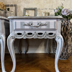 White Nightstands Set of 2 | Vintage Nightstands | Whimsical ...