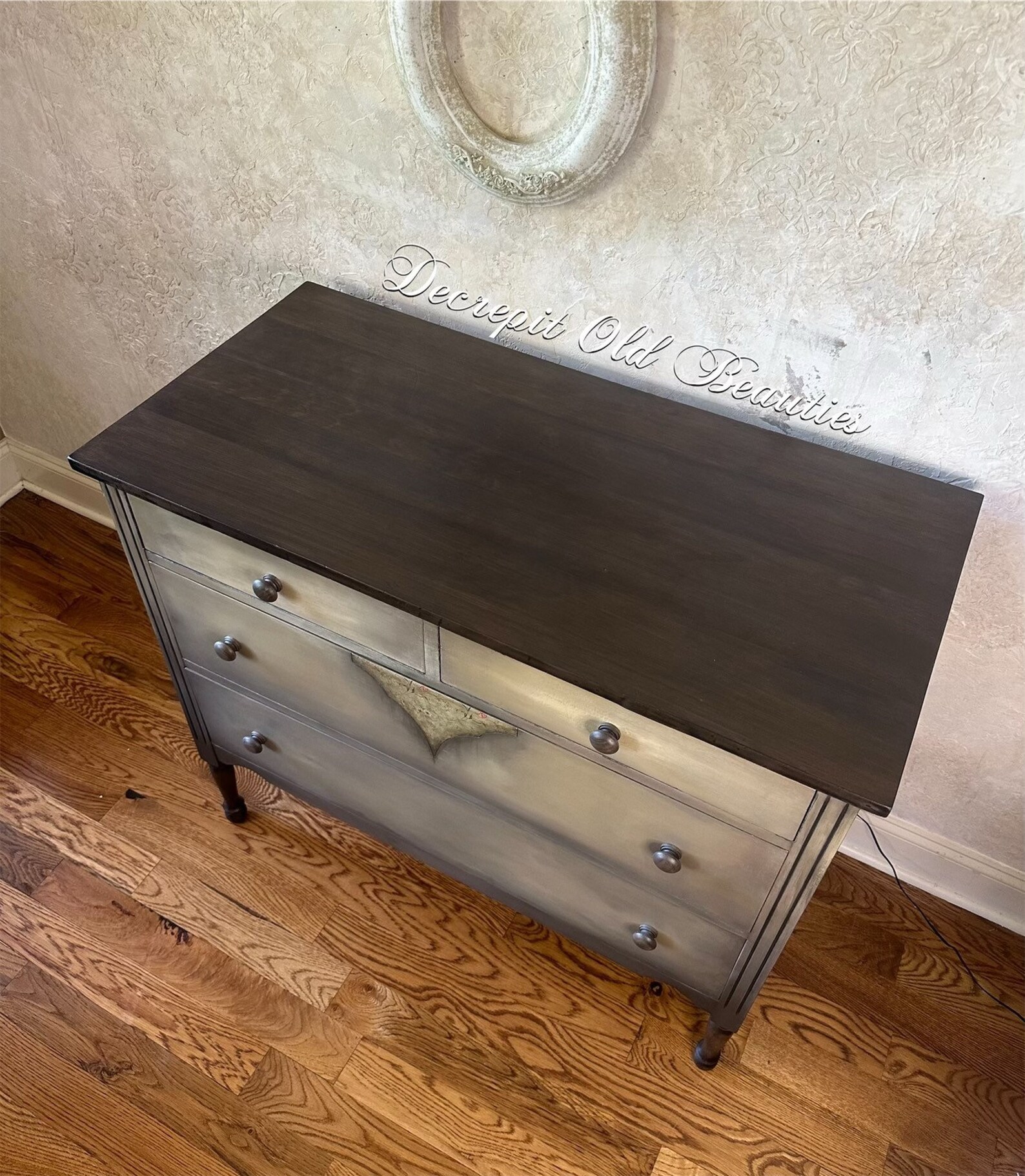 Vintage Dresser Rustic Dresser 4 Drawer Dresser Painted Dresser ...