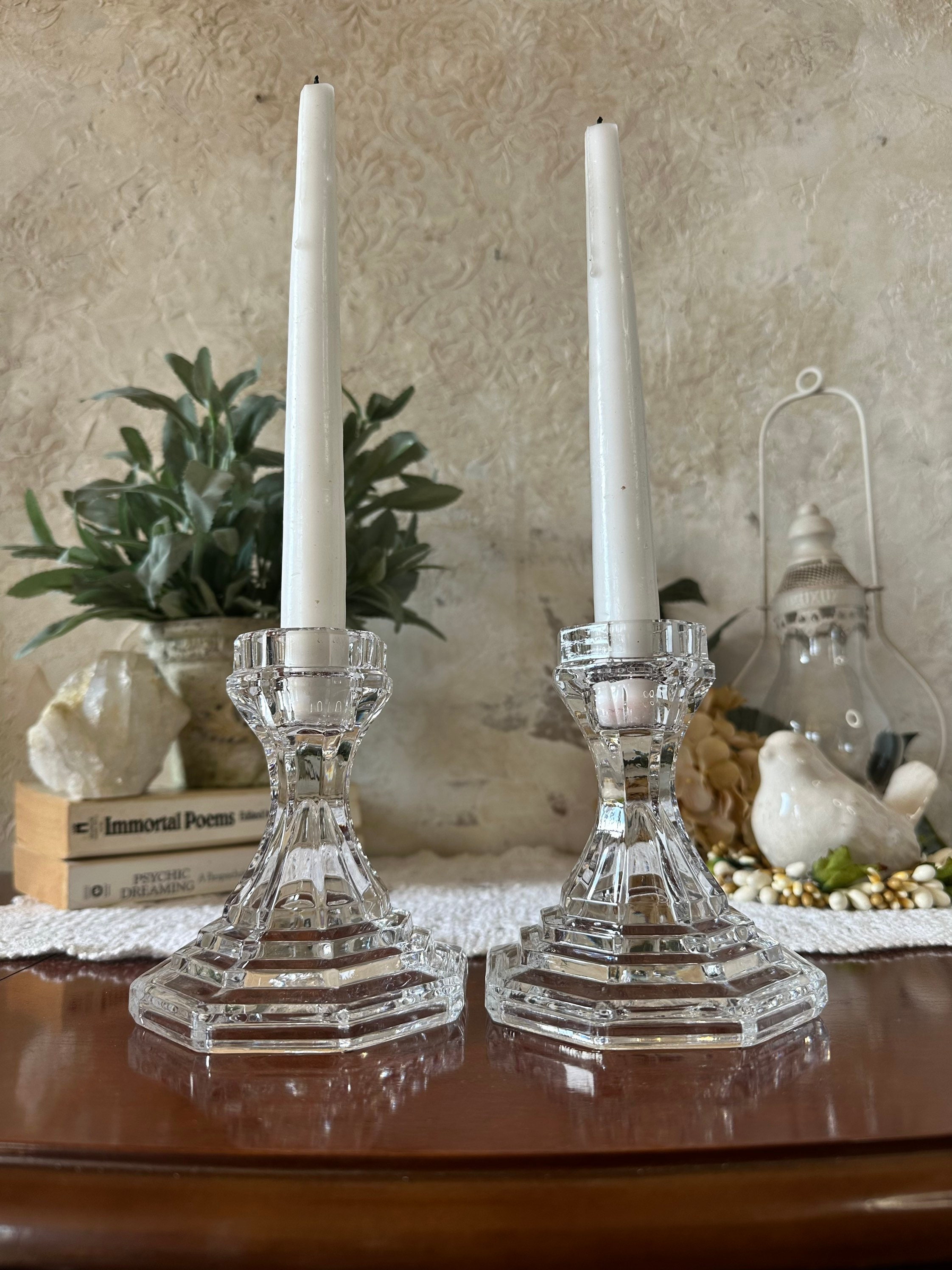 Crystal Glass Candlestick Holders | Crystal Glass Candle Holders ...