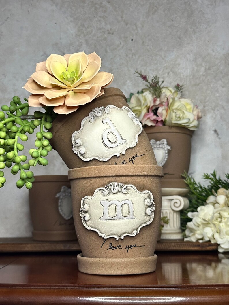 Personalized Planter Pot Custom Flower Pot Stoneware Planter Pot ...