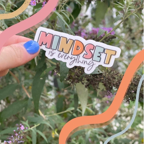 Mindset is Everything Motivational Sticker Positive - Etsy