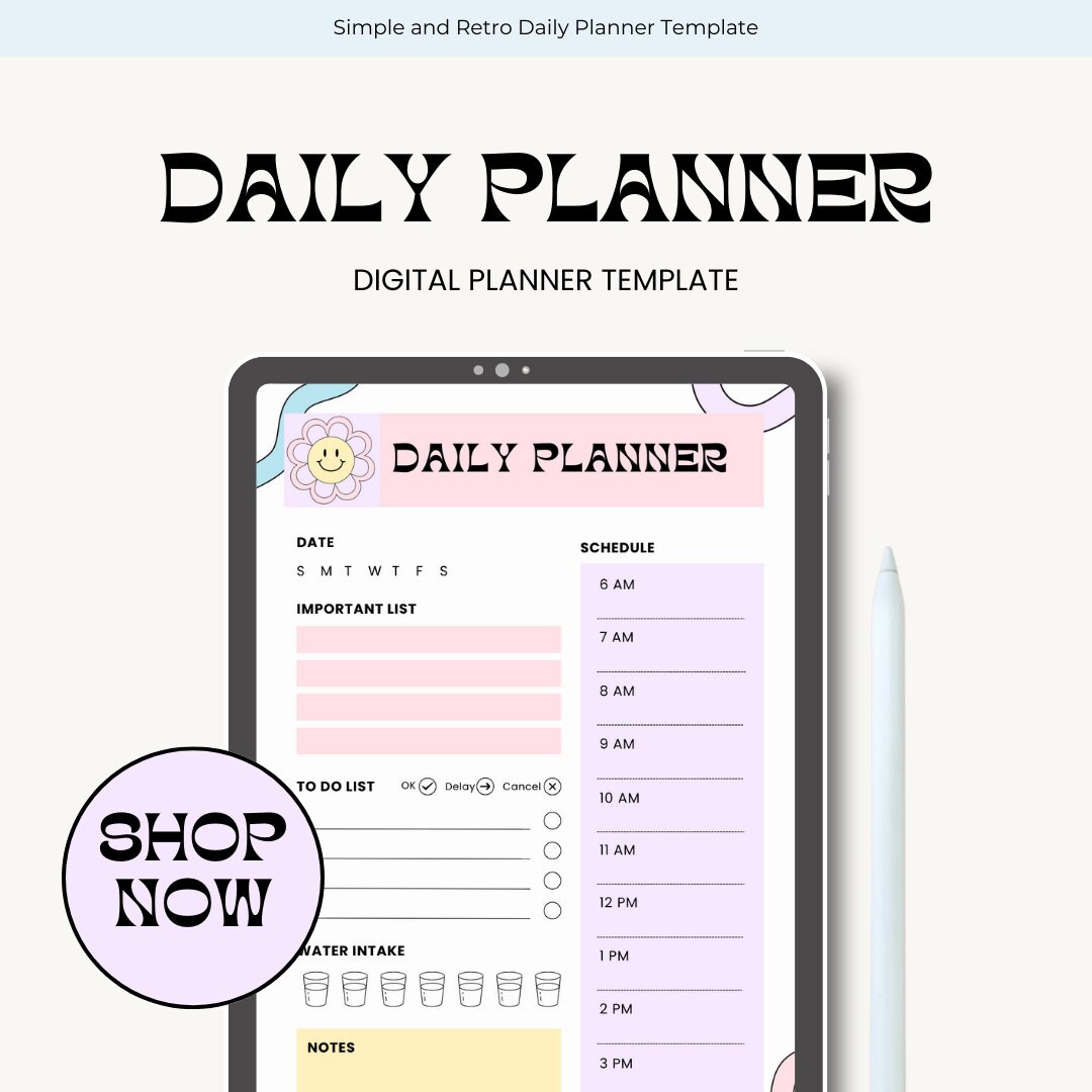 Undated Goodnotes Planner, Monthly Digital Planner, Goodnotes Template ...