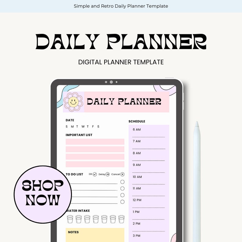 Undated Goodnotes Planner, Monthly Digital Planner, Goodnotes Template ...