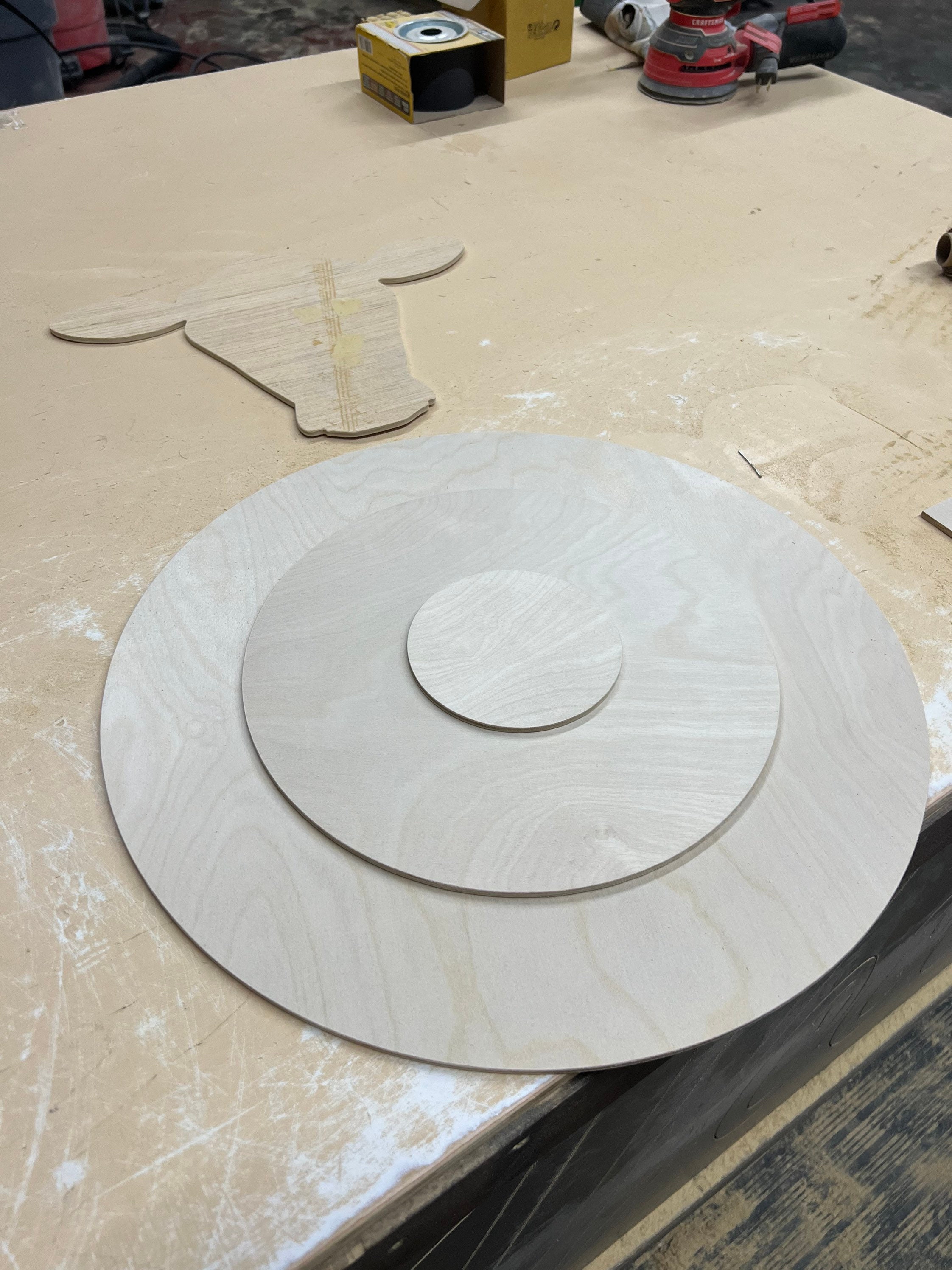 15 Inch Wood Rounds Birch Wood Circles Blank Door Hanger 10 PACK BULK ...