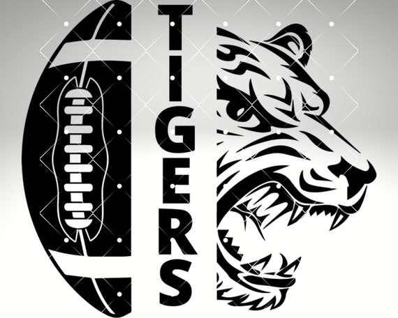 Tiger Svg Tiger Silhouette Tiger Football Svg Tiger Head - Etsy