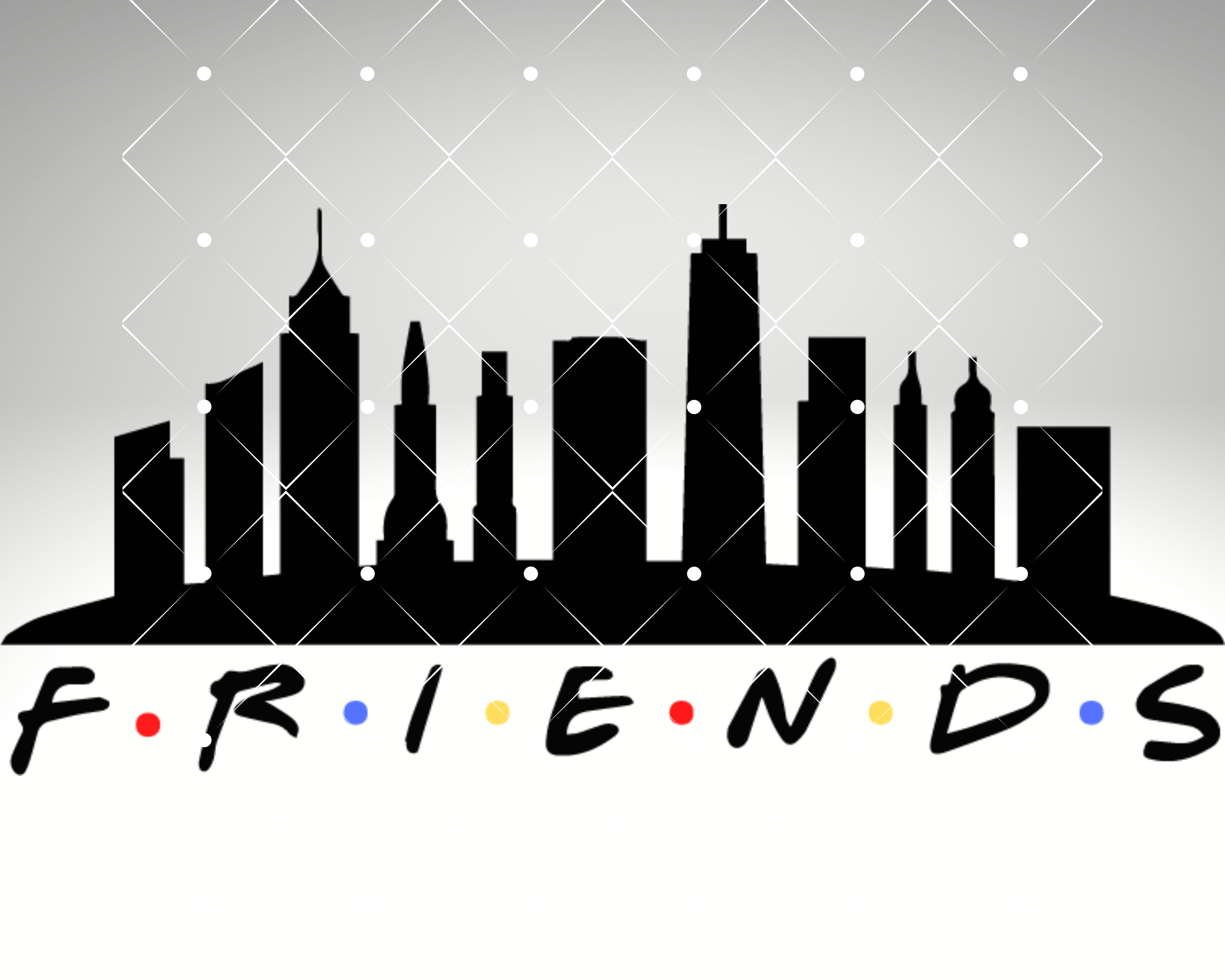 Friends TV Show SVG, Friends Cricut Silhouette, Digital Download Svg ...