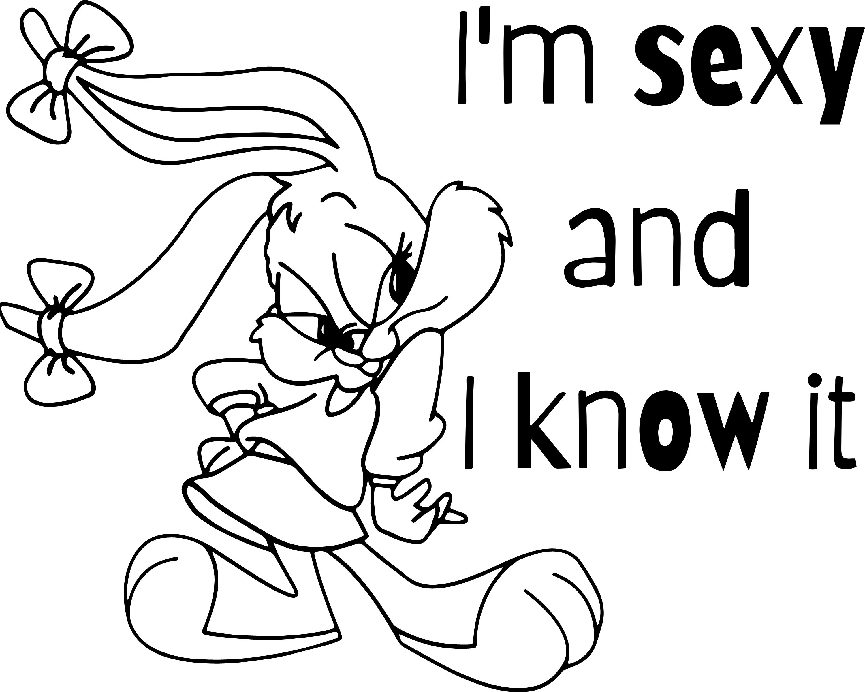 Im Sexy And I Know It Svg Silhouette Rabbit Style Etsy