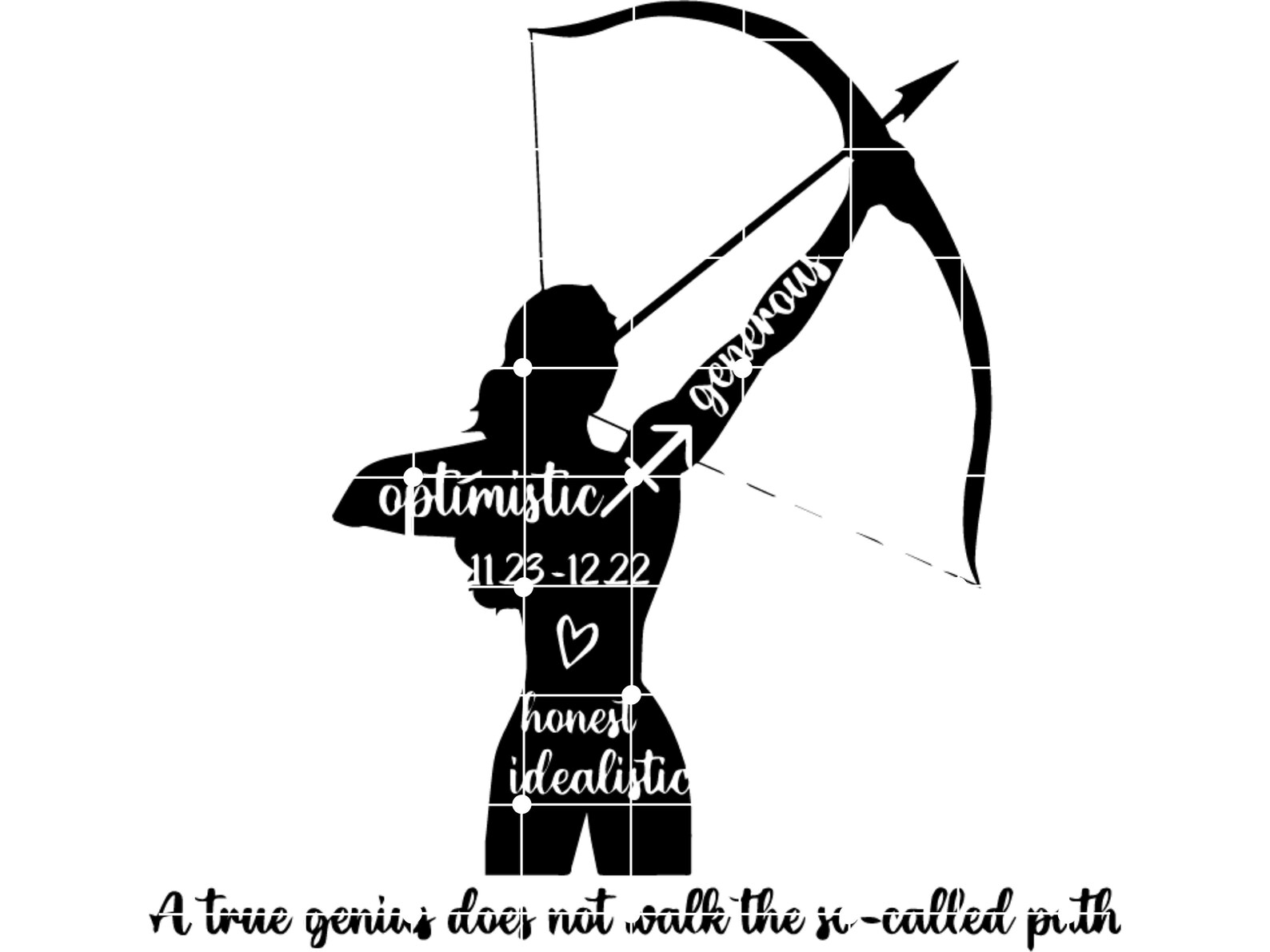 Sagittarius Svg Zodiac Svg Horoscope Svg Astrology Signs - Etsy