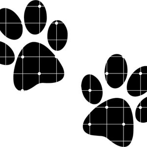 Paws, Dog Paws SVG, Animal Tracks, Cricut Paw SVG, Hunting SVG, Paw ...