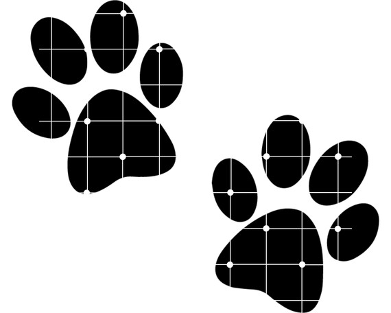Pfoten Hundepfoten SVG Tierspuren Cricut Paw SVG Jagd SVG | Etsy