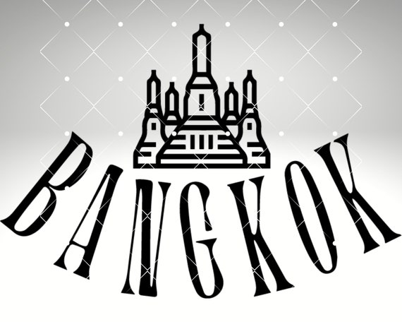 SVG Vector BANGKOK THAILAND Svg Cut File Clip Art. Cutting | Etsy