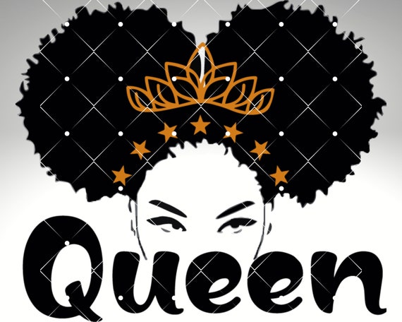 Afro Queen Black Woman SVG Afro Girl SVG Afro Hair Boss | Etsy
