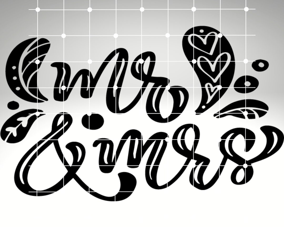 Mr. and Mrs., Wedding SVG, Mr. and Mrs. SVG, Engagement SVG, Bride ...
