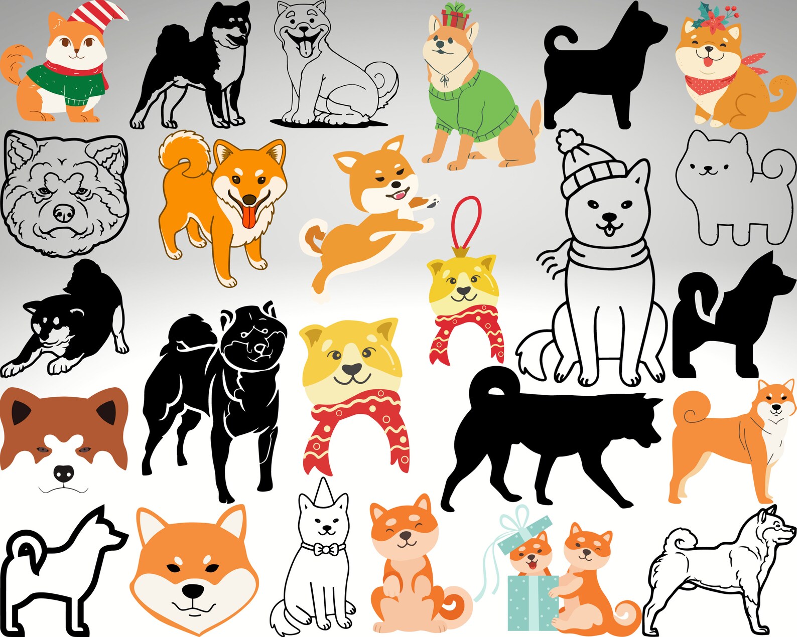 Japanese Shiba Inu SVG Dog Svg Japanese Shiba Inu Clipart - Etsy