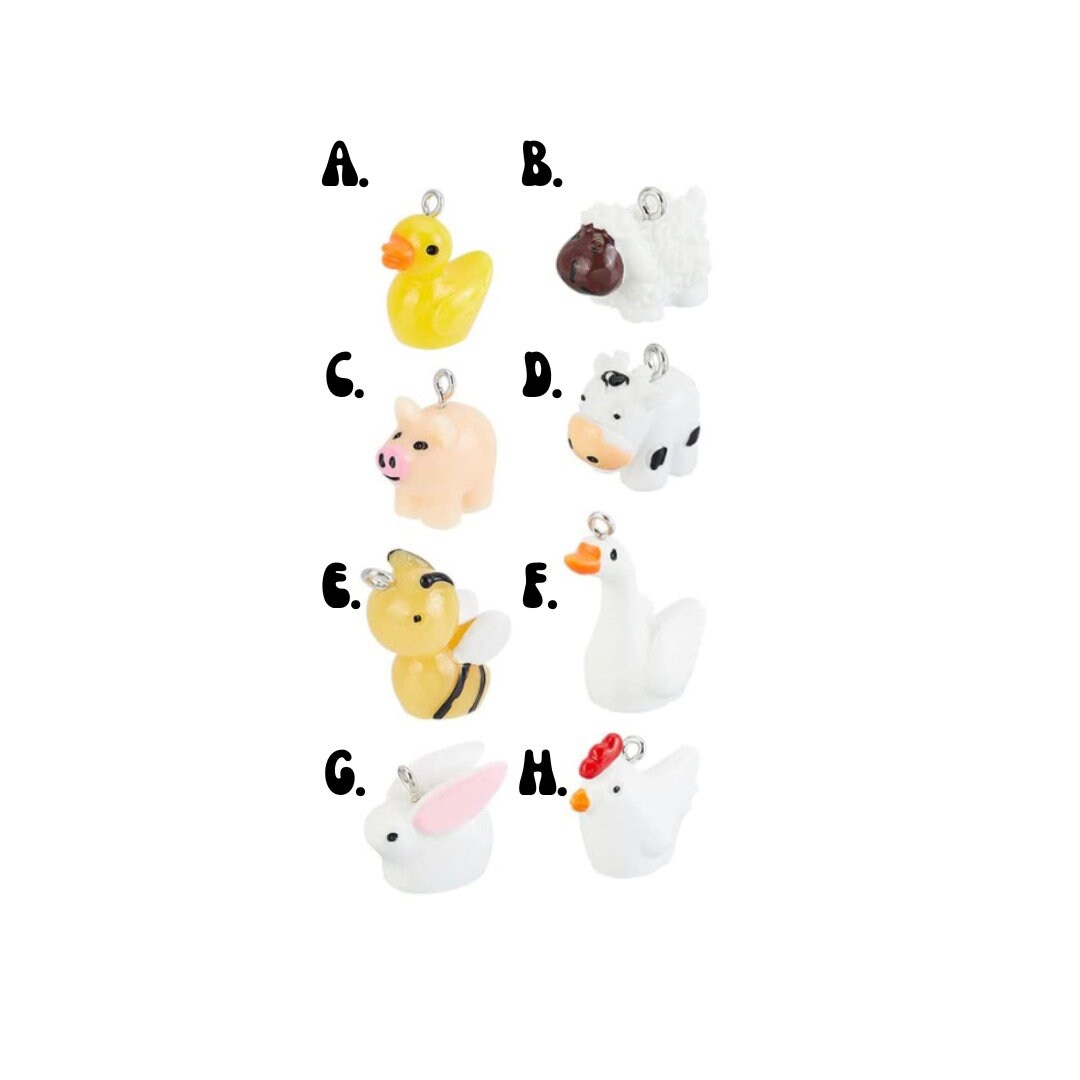Farm Animal Charm 1 PC Charm Rooster Pendant Scrapbooking DIY Bows ...