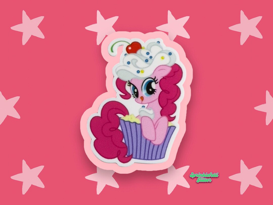 Pink MLP Cupcake Charm | Cartoon Character | MLP Planar | 1 PC Acrylic ...