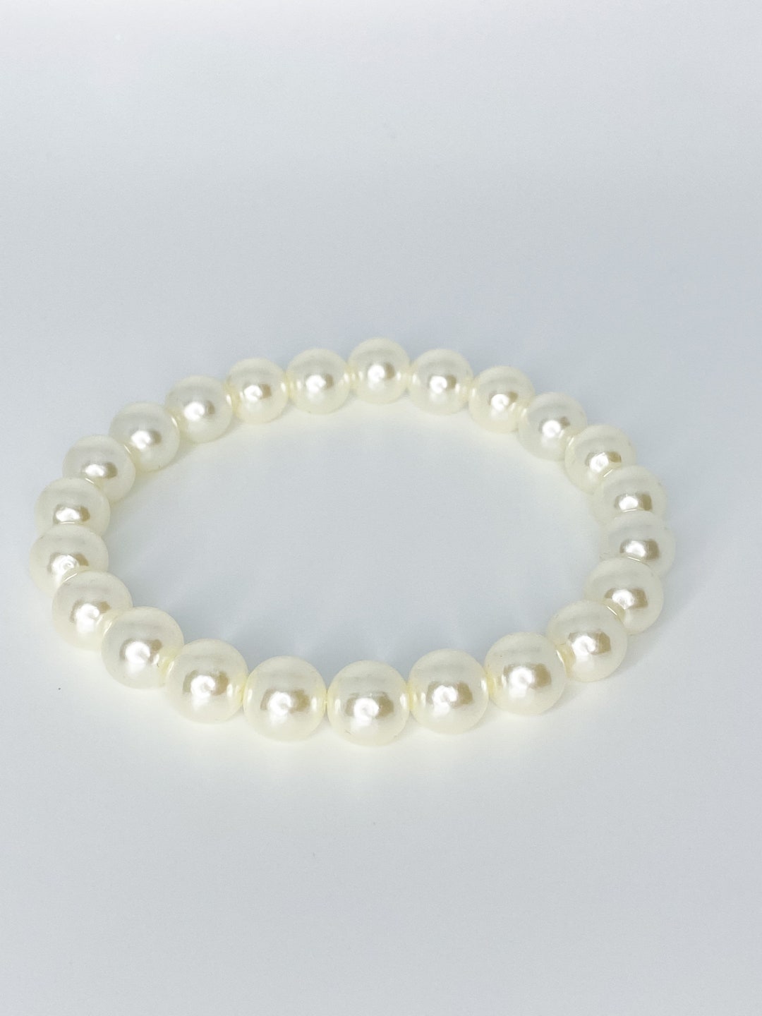 PURITY Ivory Pearl Beads 12MM Bubblegum Bead Necklace Pearl Necklace ...