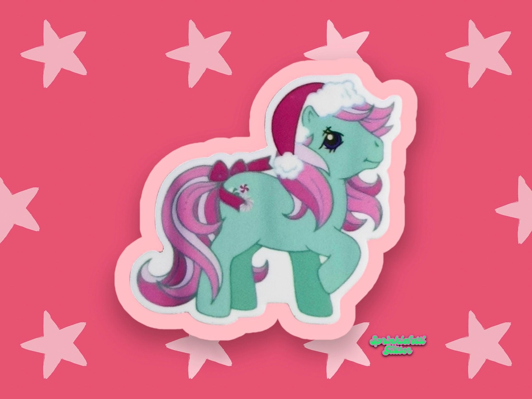 Christmas MLP Mint Pony Charm | Cartoon Character | Holiday Planar | 1 ...