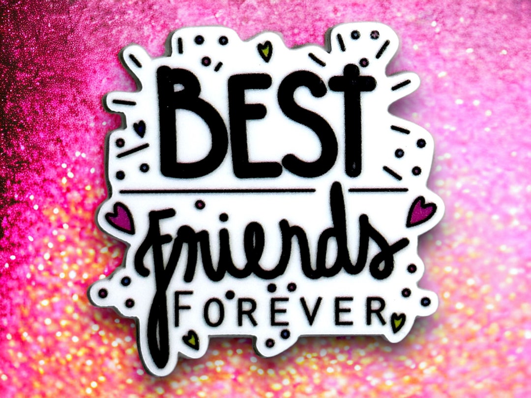 BFF Charm | Best Friends Forever | Besties Planar | 1 PC Resin Acrylic ...