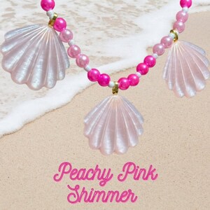 Barb Pink Seashell Necklace and Barb Pink Seashell Earrings - Etsy