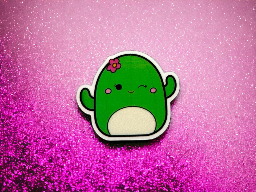 Squishy Cactus Planar | 1 PC Acrylic Resin Flatback | Plant Charm ...