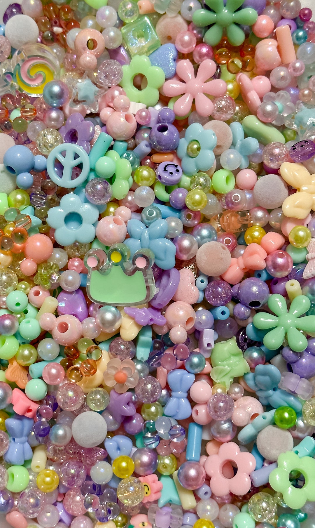 Mismatched Y2K Pastel Necklace Y2K Necklace Pastel - Etsy