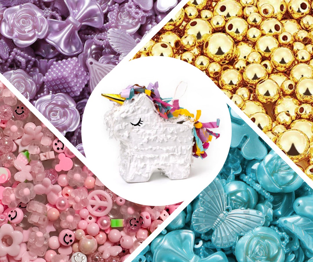 Mismatched Y2K Unicorn Piñata Necklace Purple Turquoise - Etsy