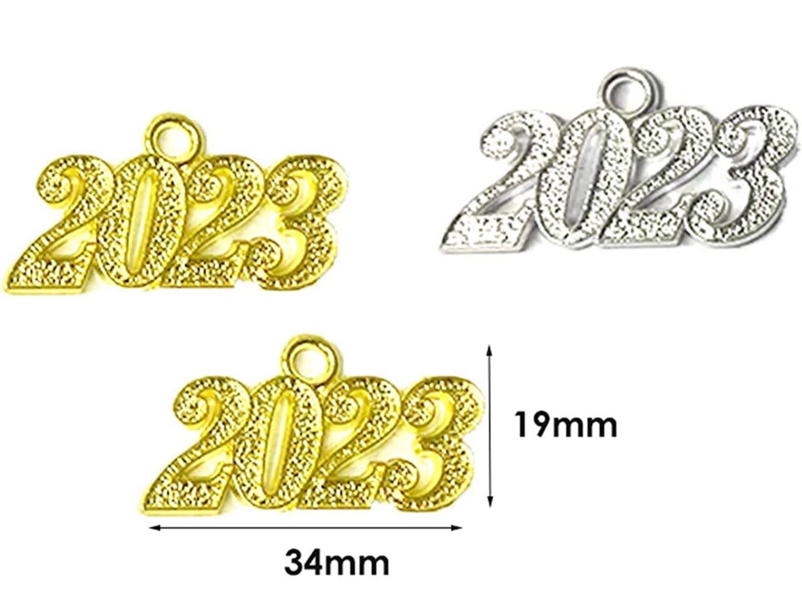 Year 2023 Charm 2023 Year Charm Alloy 2023 Letter Charms - Etsy