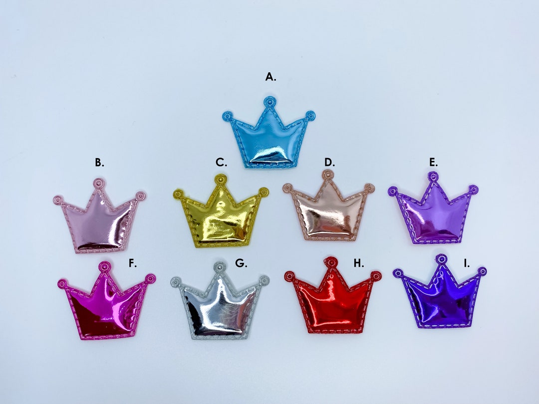 Metallic Shine Tiara Crown Fabric Patch 1 PC Charm DIY - Etsy