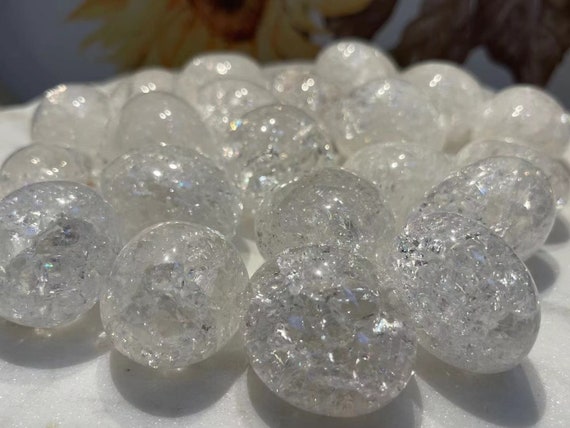 Fire and Ice Quartz Tumbled Stone | Etsy Canada