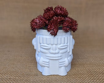 Tiki Plant Pot - Etsy
