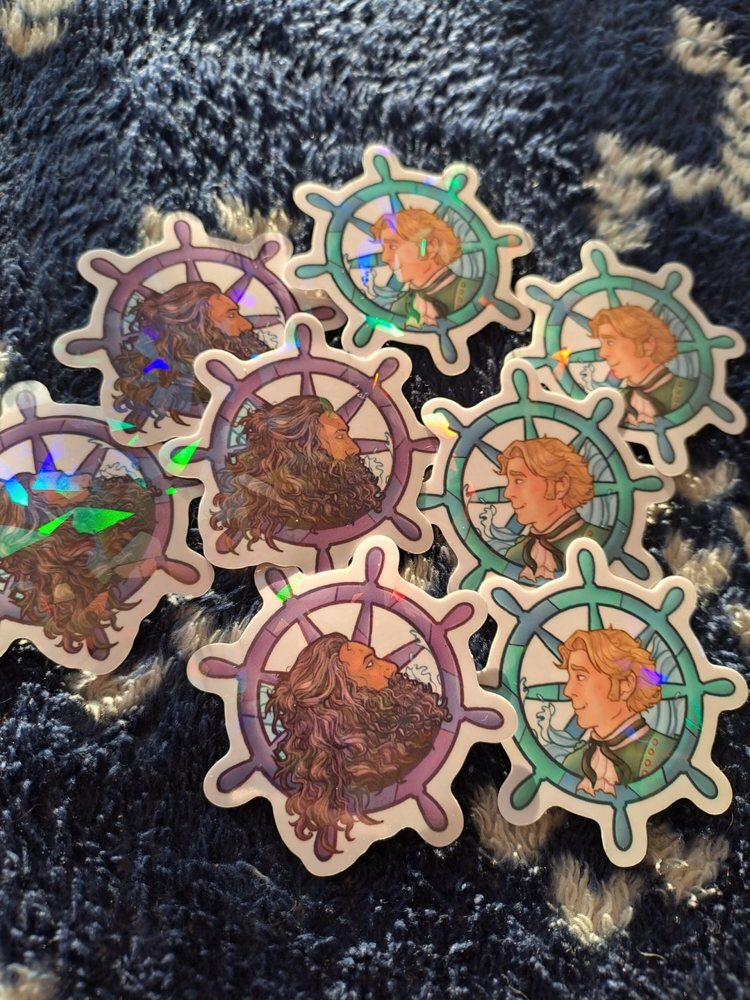 Ed and Stede Our Flag Means Death Of® 2 Holo Sticker - Etsy